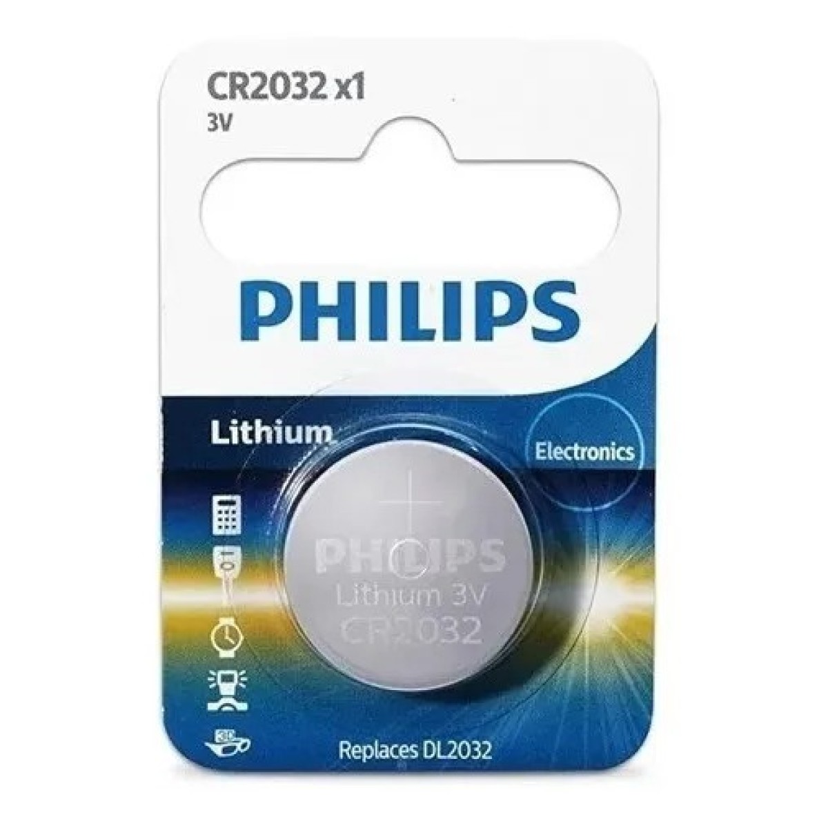 bateria cr2032 3v philips